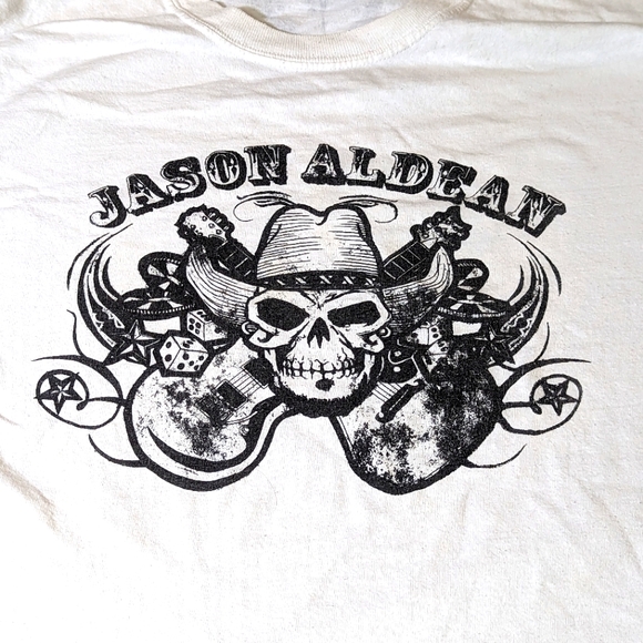 Jason Aldean | Shirts | Jason Aldean Al Long Sleeve Concert Tee Skull ...